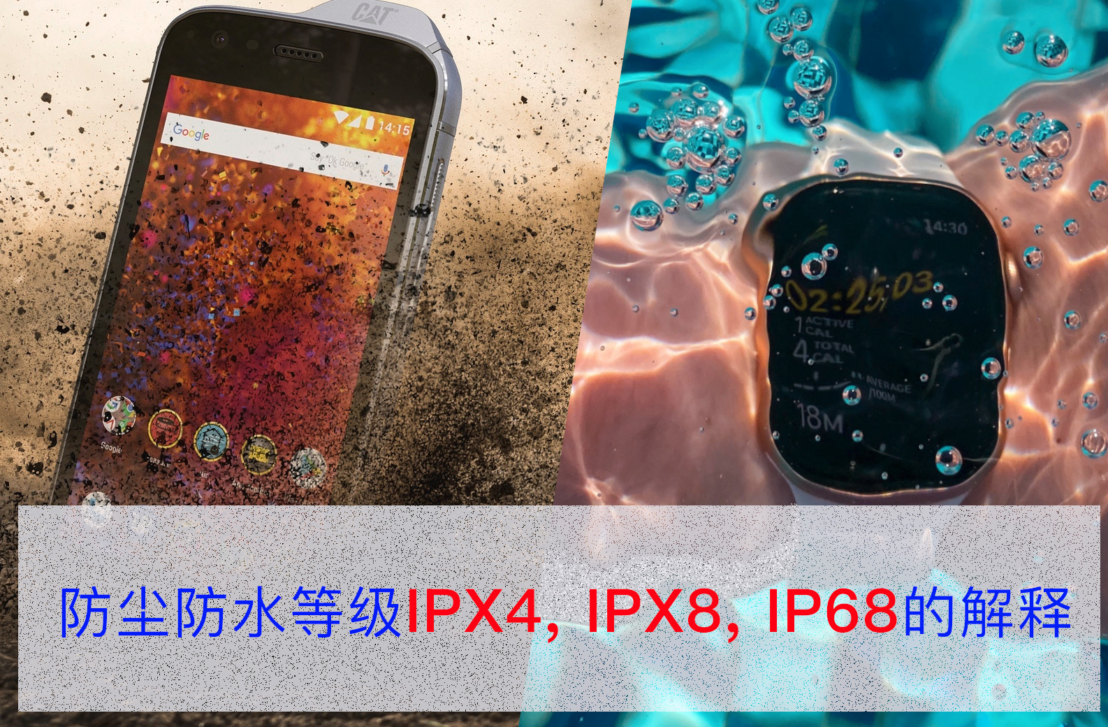防尘防水等级IPX4, IPX8, IP68的解释 - 创客出手